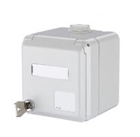 Datwyler Opbouwdoos IP44 met slot, tbv. Keystone module