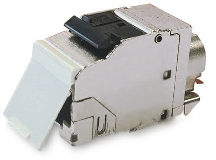 Datwyler RJ45 Cat.8 Keystone module, shielded, tool-less